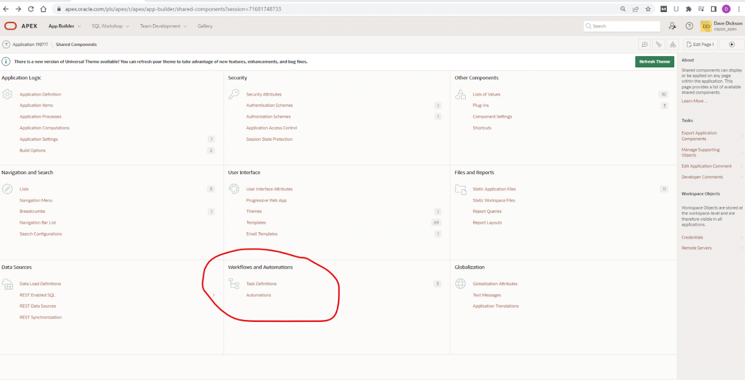 Oracle Apex Workflows and Automations - Understanding Task Definitions ...